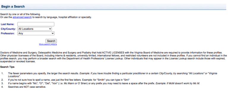 How to Use the VA MD License Lookup | Physicians Thrive